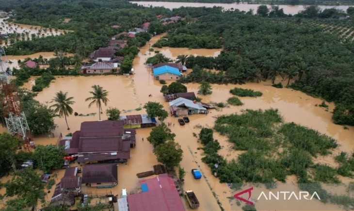 BNPB Gunakan Drone dan Perahu Fiber untuk Evakuasi Banjir di Riau